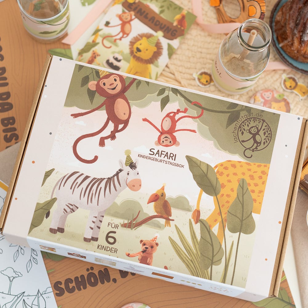 Safari Kindergeburtstag: Die perfekte Mottobox für kleine Abenteuerlustige
